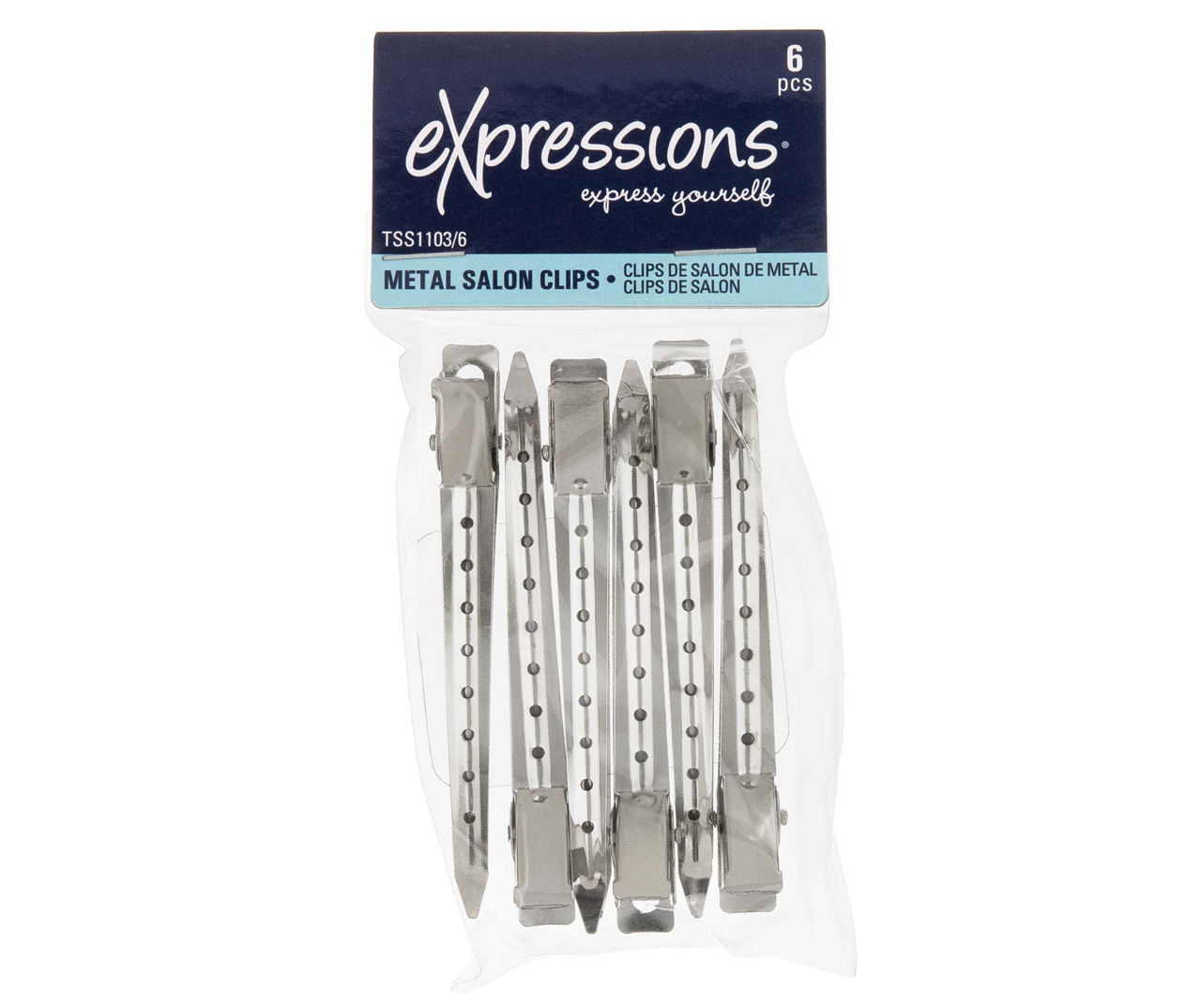 Expressions Metal Salon Clips, 6-Pack | Big Lots