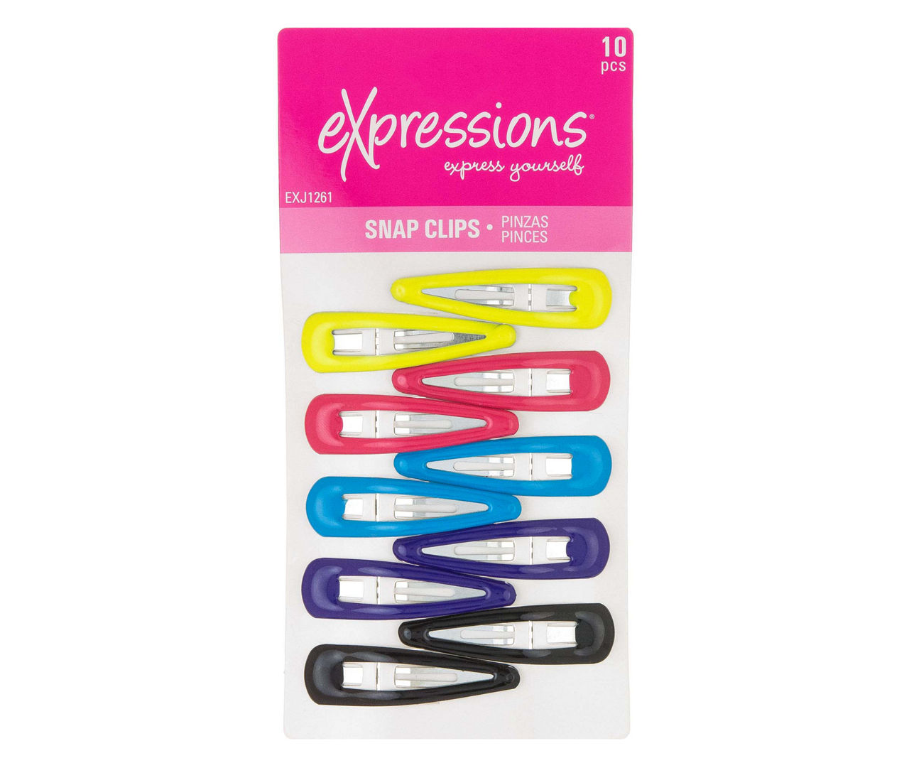 Expressions Kids Snap Clips, 10-Pack | Big Lots