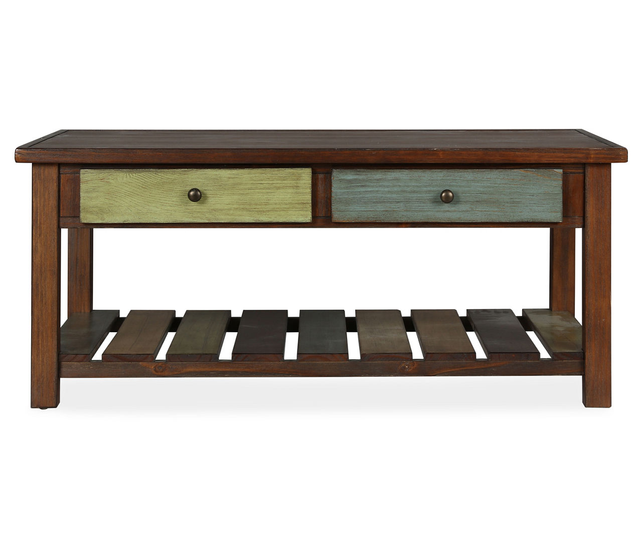 Ameriwood Espresso Painted Slat Bottom Coffee Table | Big Lots