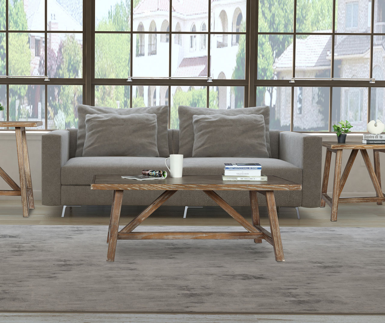 Ameriwood Weathered Brown Coffee Table | Big Lots