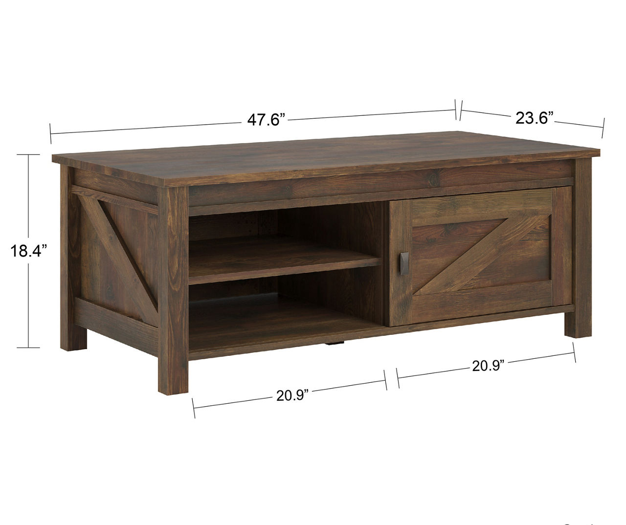 Ameriwood Rustic Brown Coffee Table | Big Lots