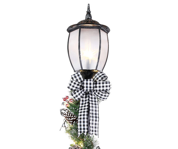 Winter Wonder Lane 7' Greetings LED Lamp Post | Big Lots