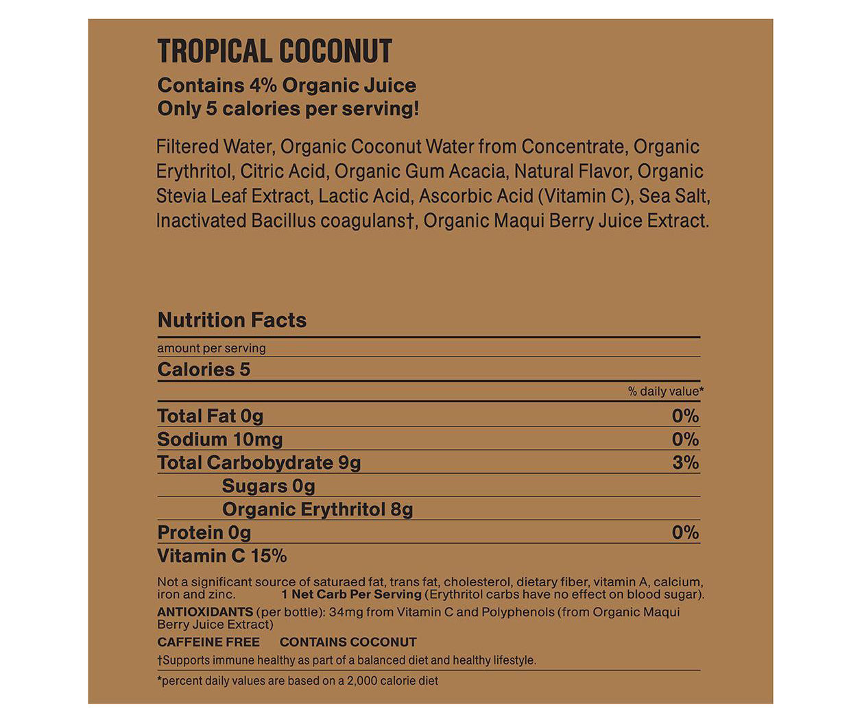 Core Organic Tropical Coconut, 18 Fl. Oz. | Big Lots