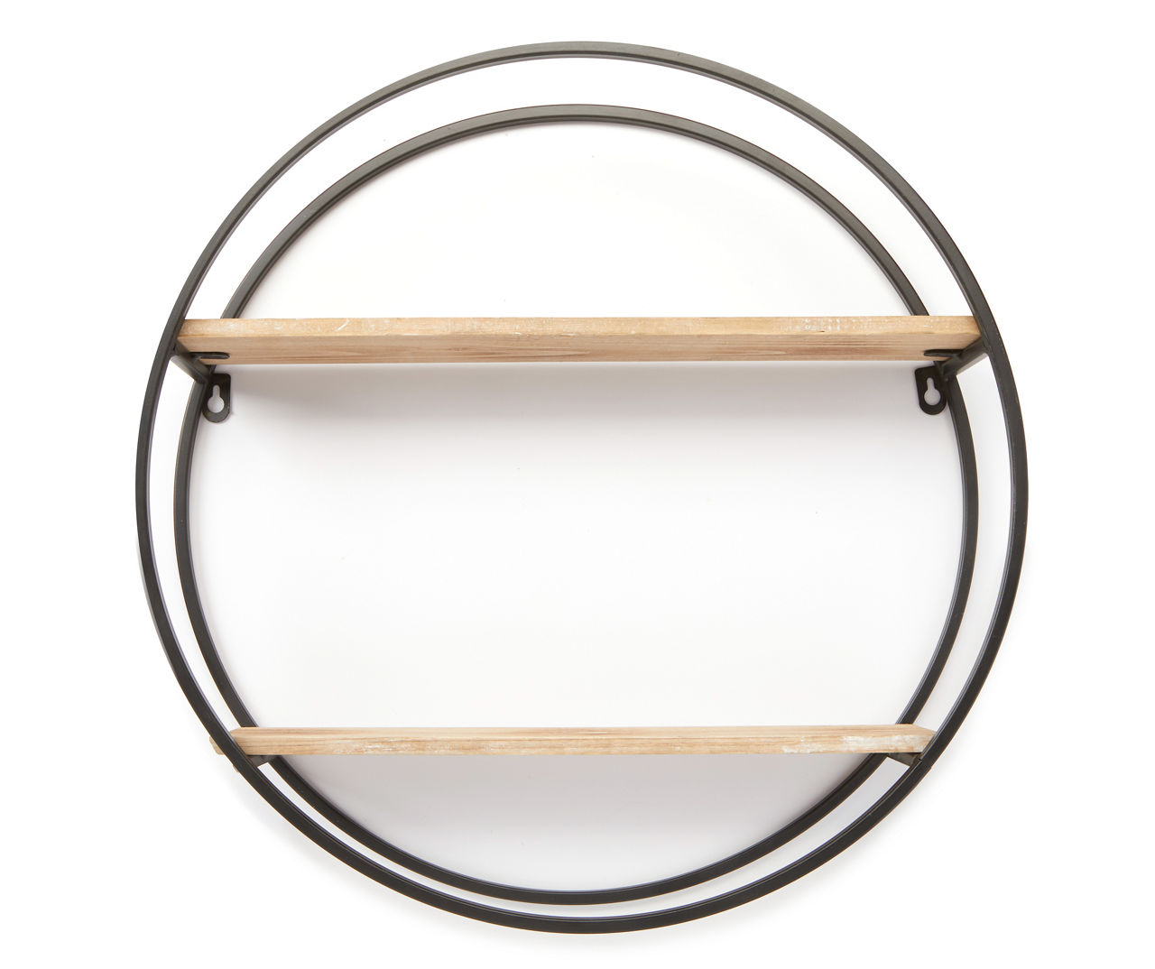 Round Metal Wood 2-Tier Circle Shelf | Big Lots