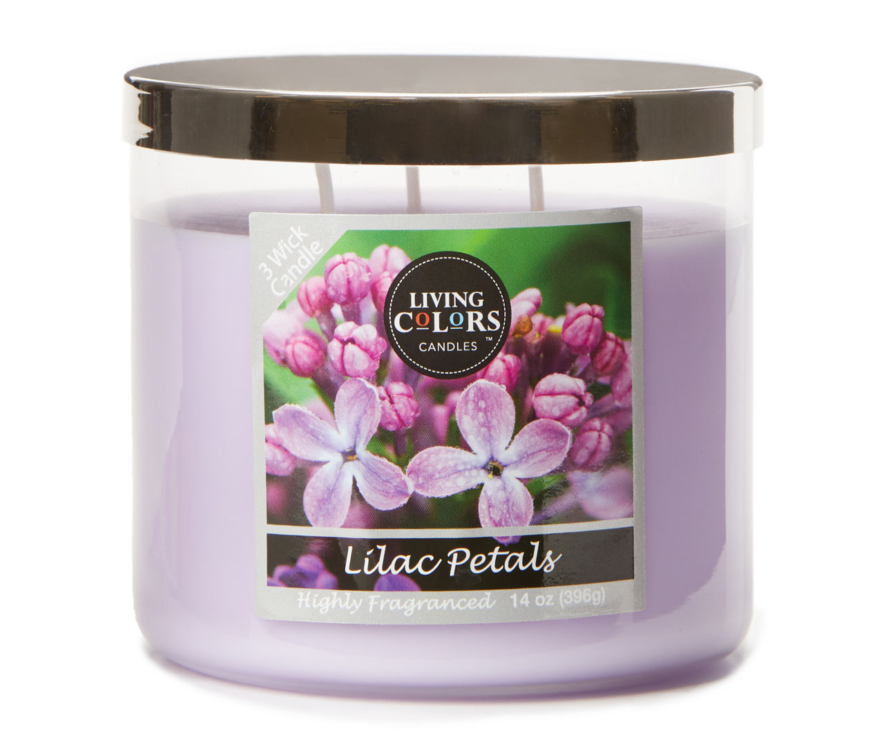 Living Colors Lilac Petals 3-Wick Jar Candle, 14 Oz. | Big Lots