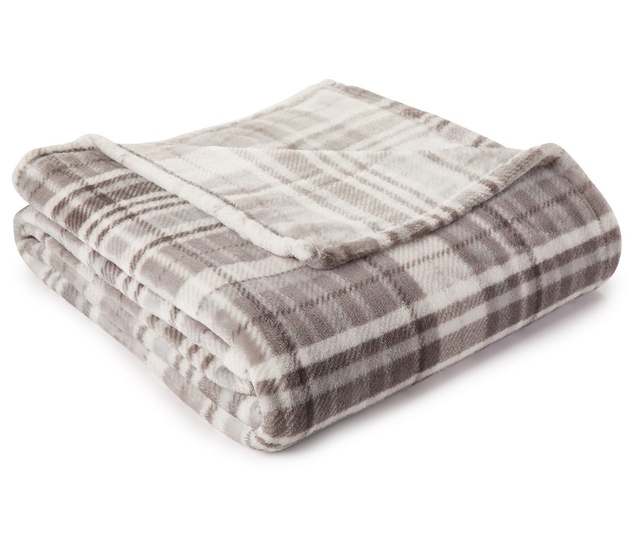 Living Colors Plaid Velvet Plush Blanket | Big Lots