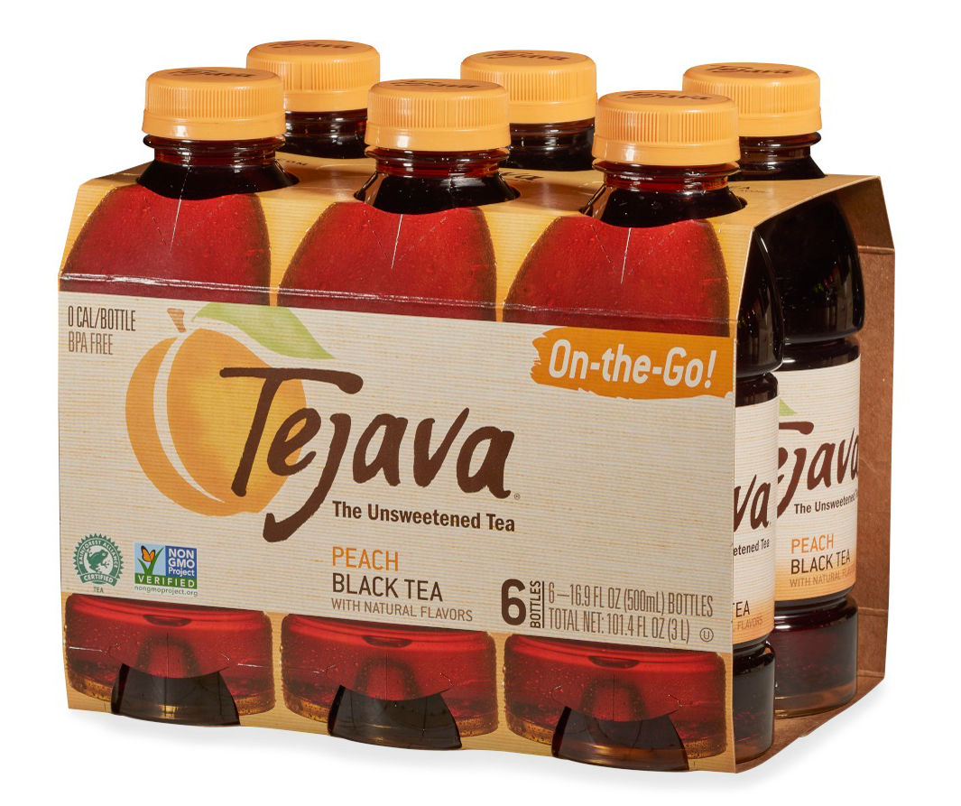 Tejava Peach Black Iced Tea, 6-Count | Big Lots