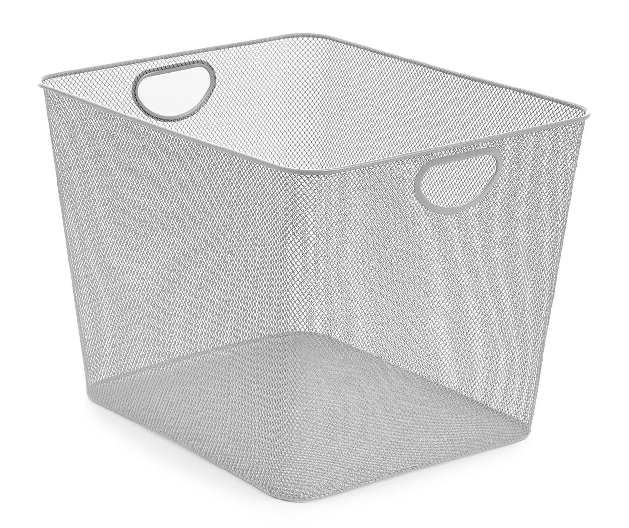 Large Silver Mesh Bin | Big Lots