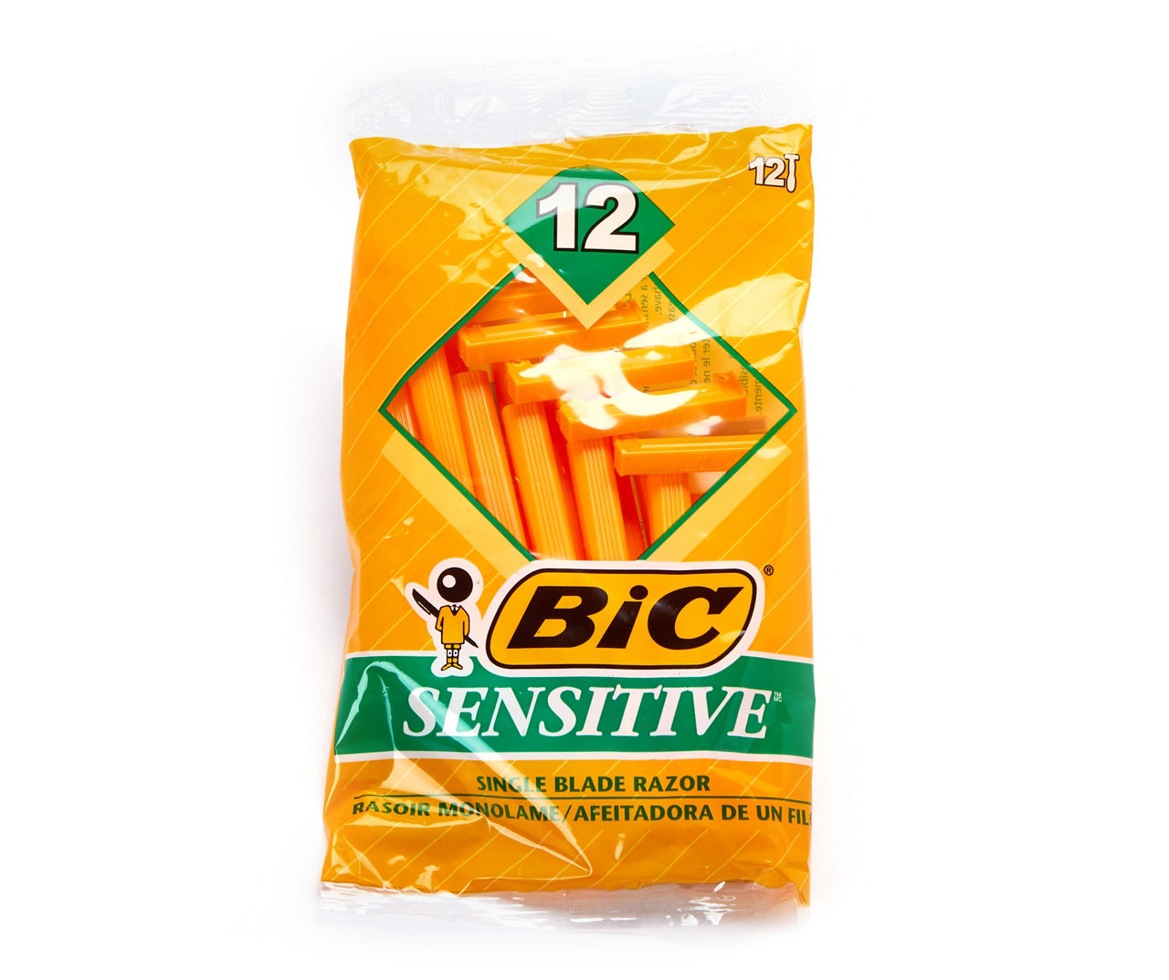 Bic Sensitive Single Blade Disposable Razors, 12-Count | Big Lots