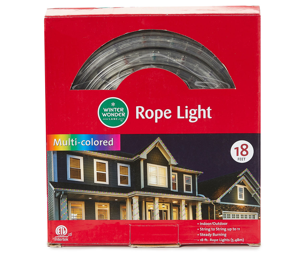 Winter Wonder Lane Multi-Color Rope Light, (18') | Big Lots