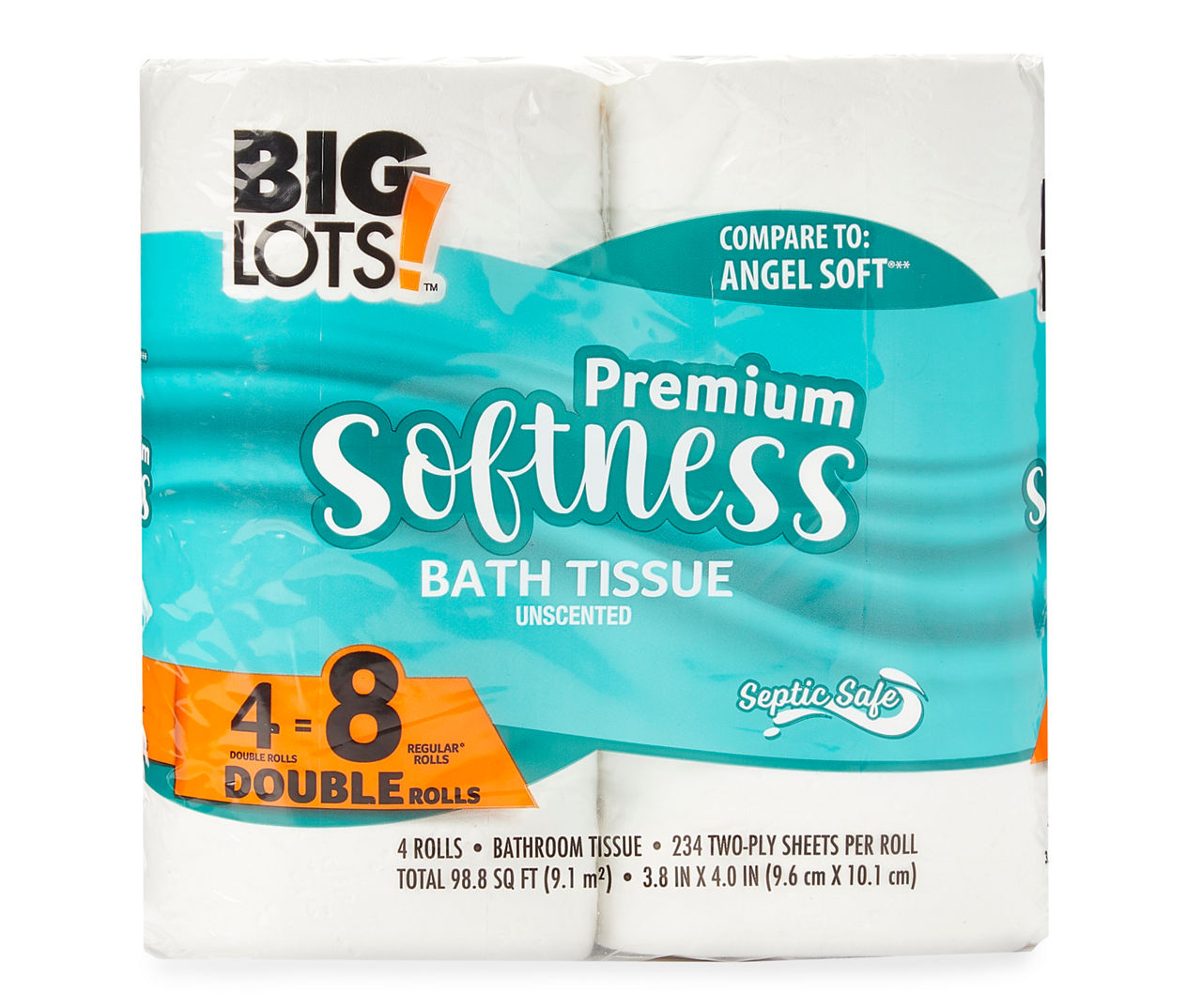 Big Lots Premium Bath Tissue, 4 Double Rolls | Big Lots