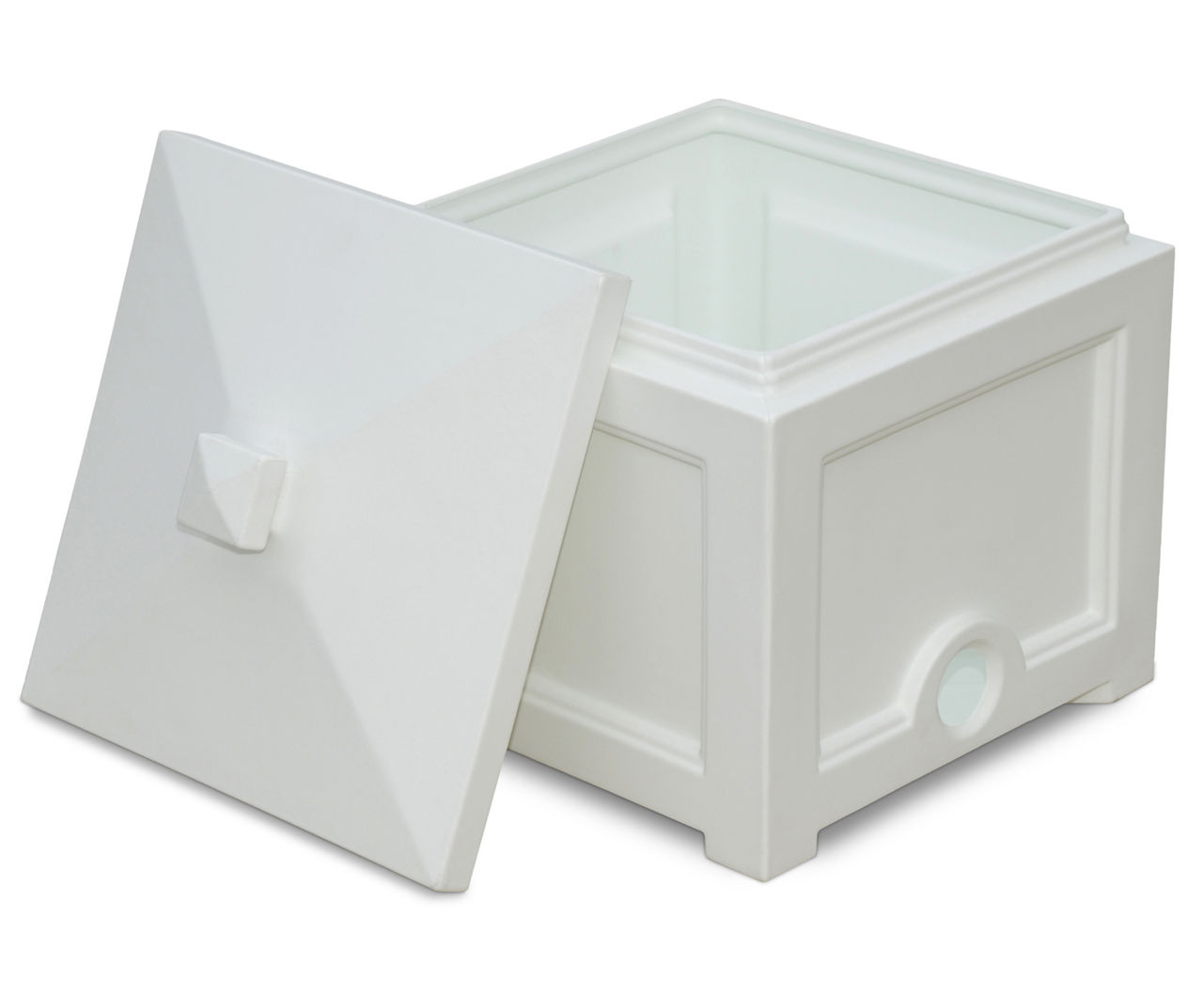 Fairfield White Garden Hose Bin | Big Lots