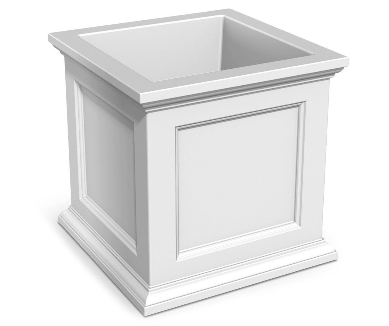 Fairfield White Square Planter | Big Lots