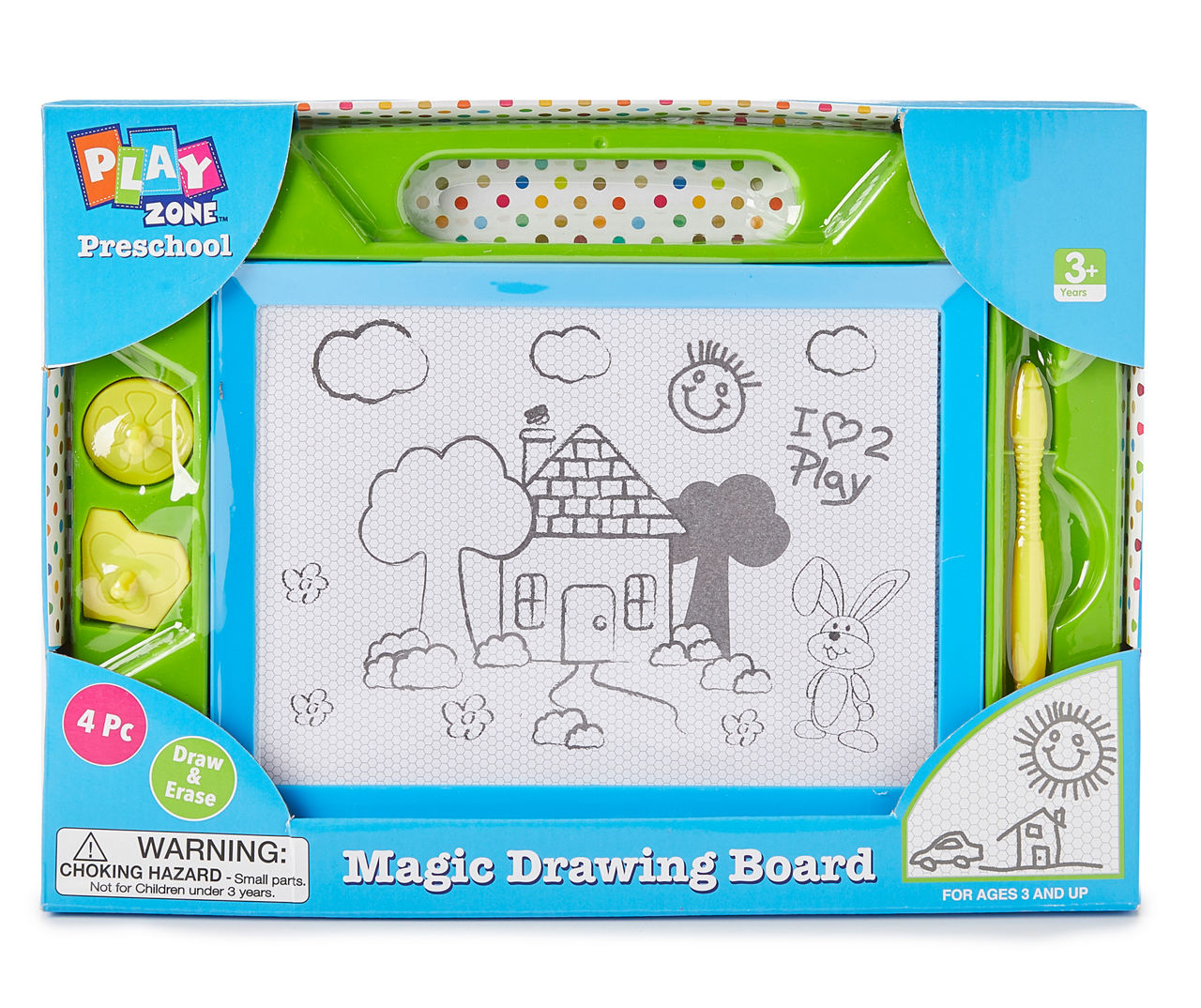 Play Zone Magic Drawing Board 4-Piece Play Set | Big Lots
