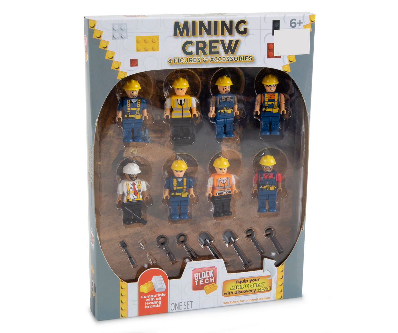 Block Tech Mining Crew 16-Piece Figure & Accessory Set | Big Lots