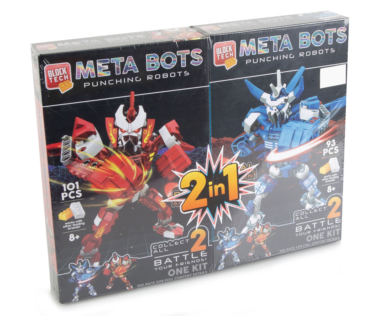 Block Tech Meta Bots Punching Robots 2-in-1 Battle Kit | Big Lots