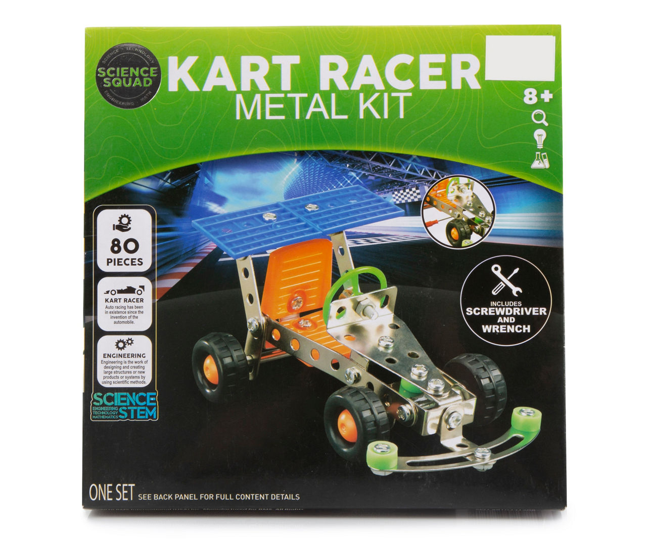 Science Squad Kart Racer Metal Build Kit | Big Lots