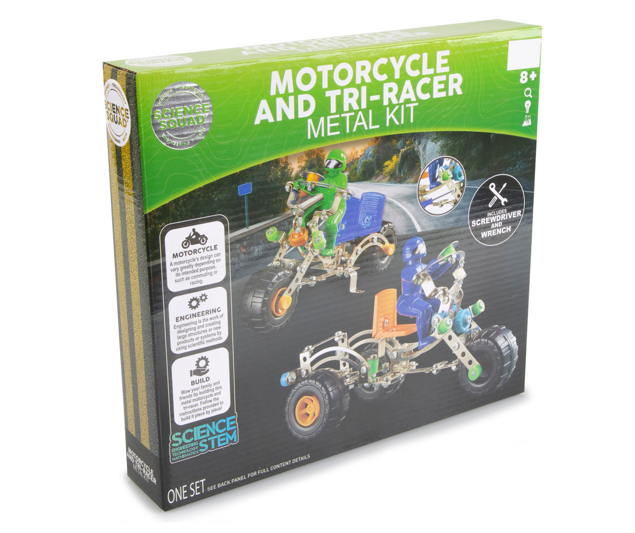 Science Squad Motorcycle & Tri-Racer Metal Build Kit | Big Lots