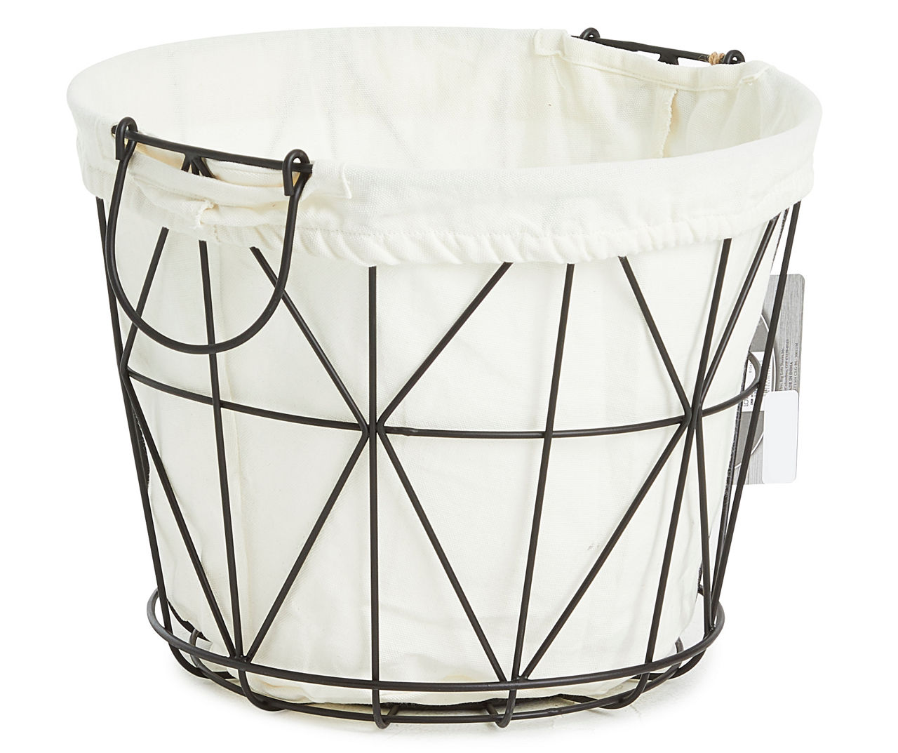 Round Wire Diamond Storage Basket, 10.23"H | Big Lots