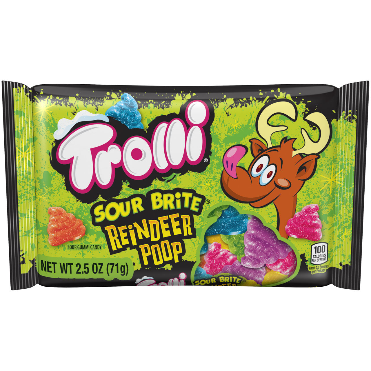Trolli Sour Brite Reindeer Poop Gummy Candy, 2.5 Oz. | Big Lots