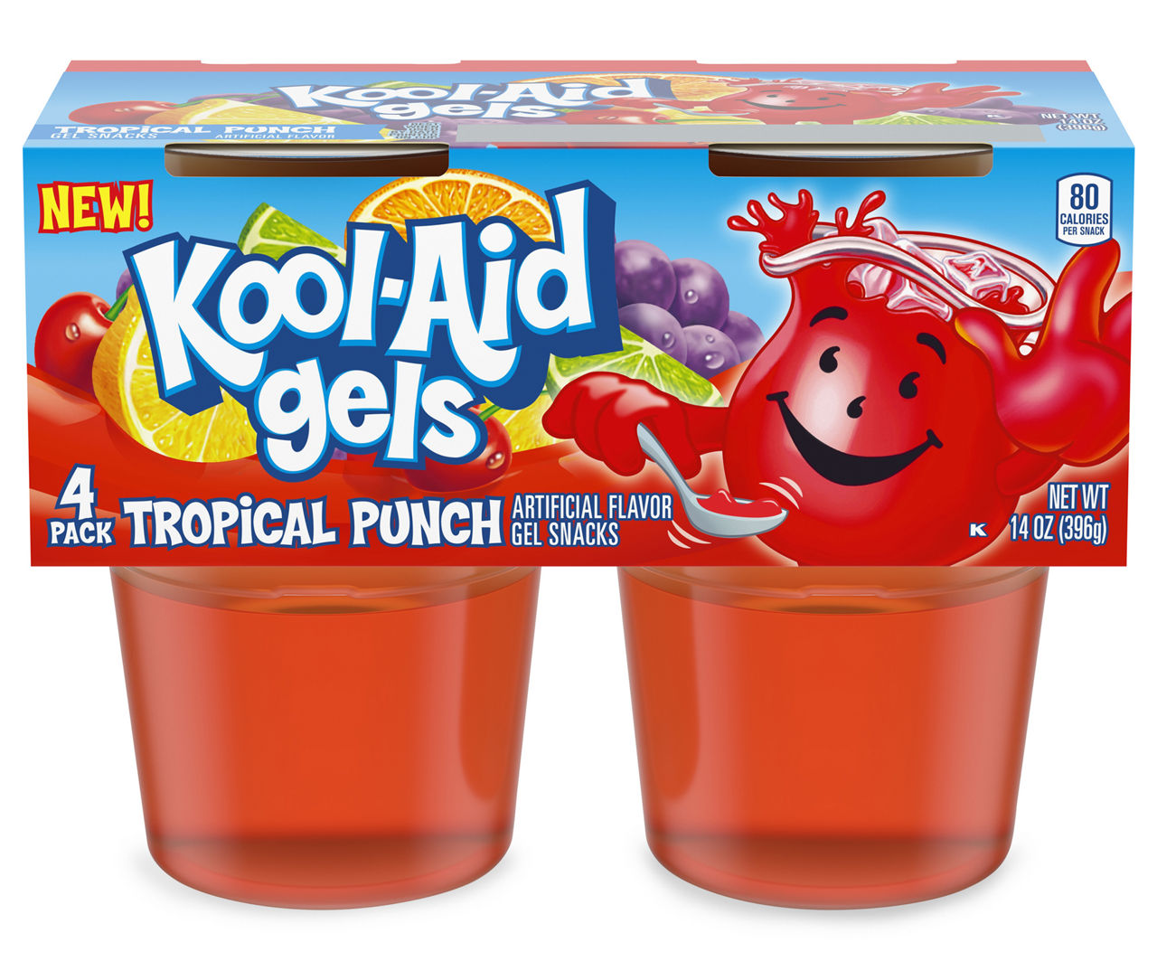 Jell-O Tropical Punch Kool-Aid Gels, 4-Pack | Big Lots
