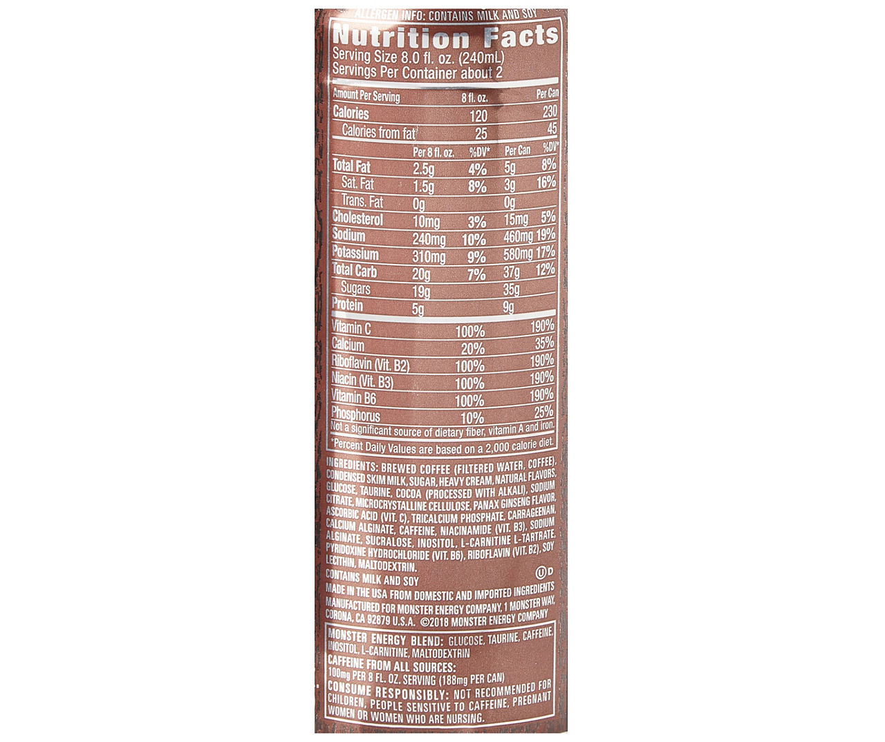 Monster Energy Java Swiss Chocolate, 15 Oz. | Big Lots