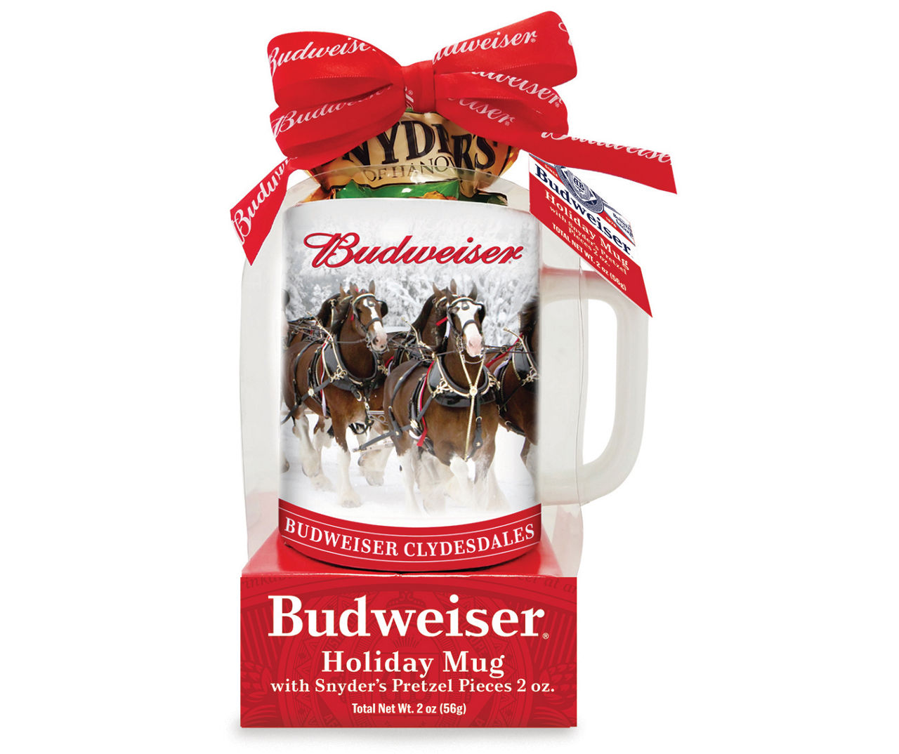 Budweiser Clydesdales Mug with Pretzels 2-Piece Gift Set | Big Lots