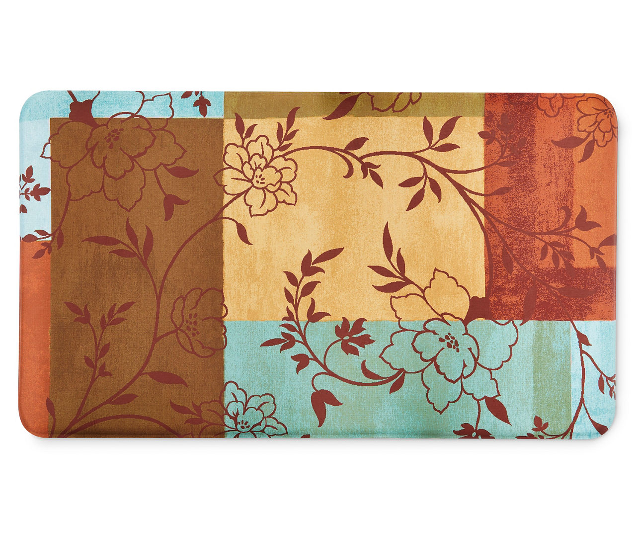 Floral Blocks Kitchen Floor Mat | Big Lots