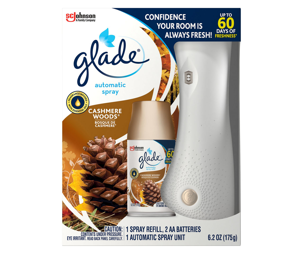 Glade Cashmere Woods Automatic Spray Starter Set | Big Lots