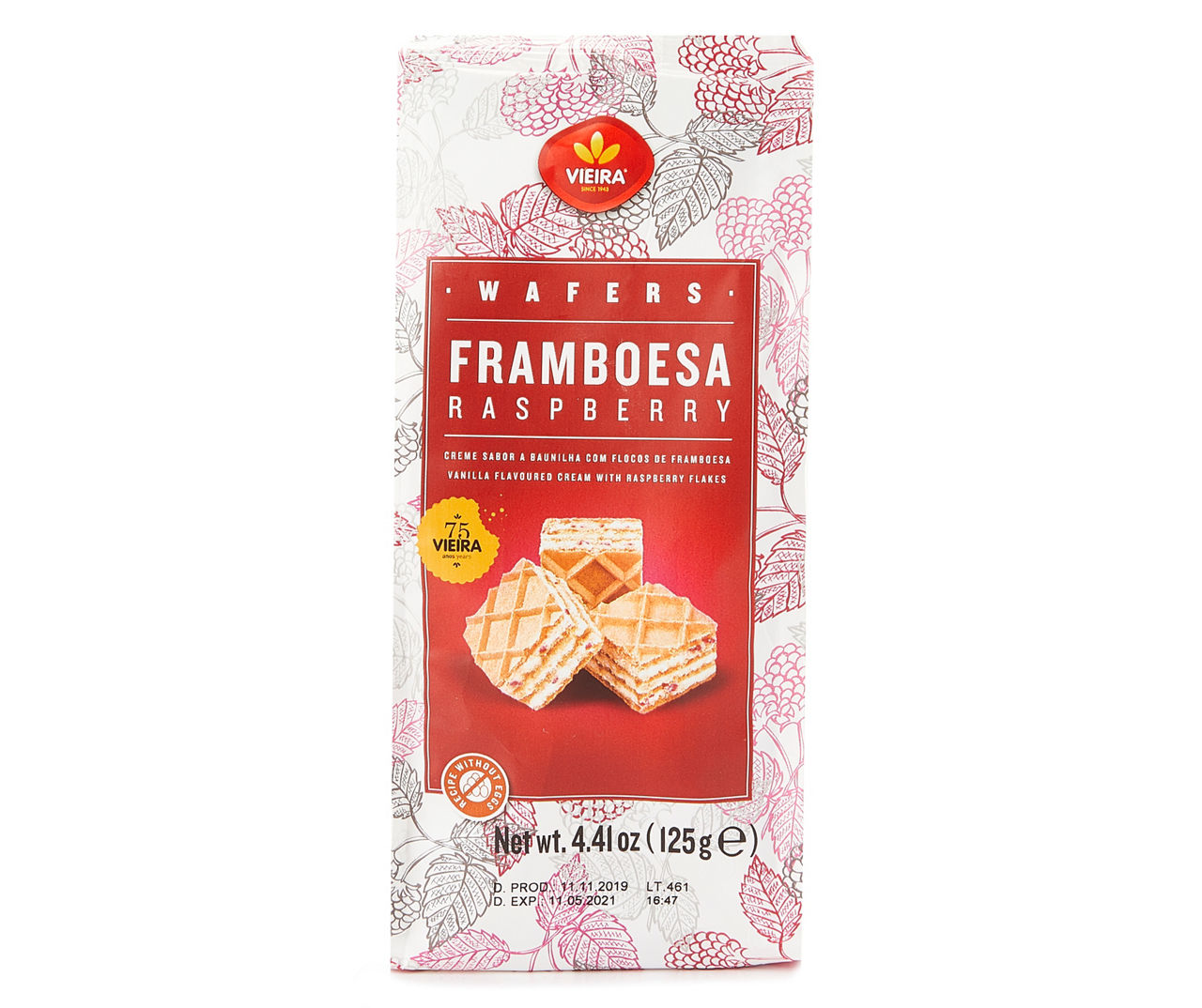 Vieira Raspberry Wafers, 4.41 Oz. | Big Lots