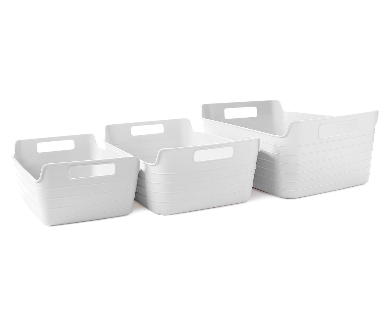 White Flex Storage Tray, 6"H | Big Lots