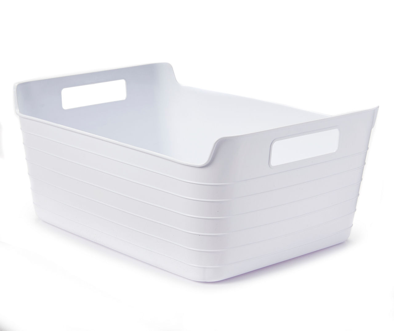 White Flex Storage Tray, 6"H | Big Lots