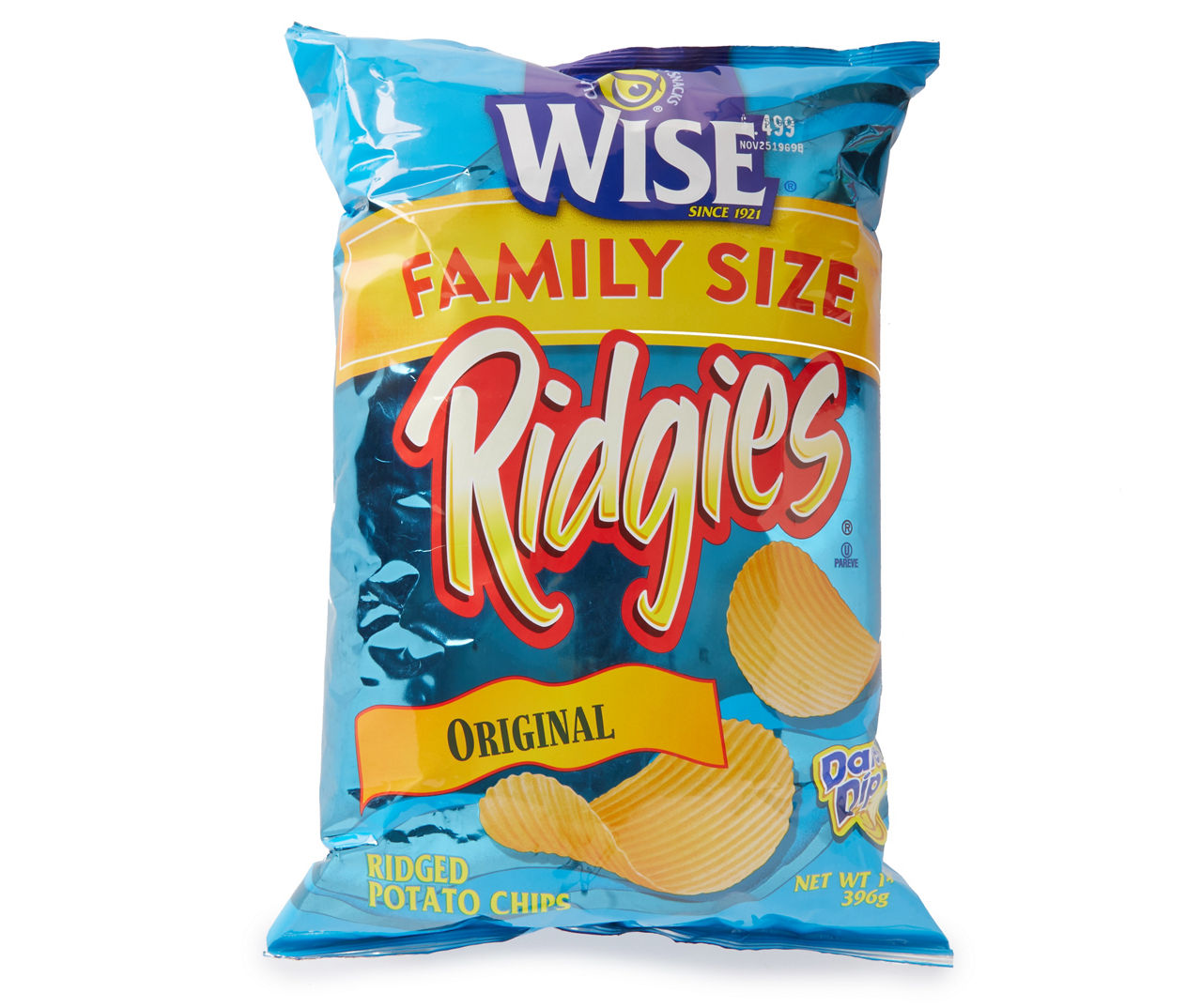 Wise Family Size Ridgies Original Potato Chips, 14 Oz. | Big Lots