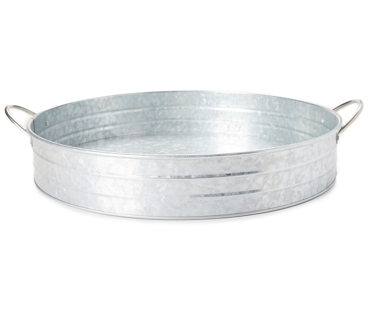 Galvanized Steel Round Tray | Big Lots