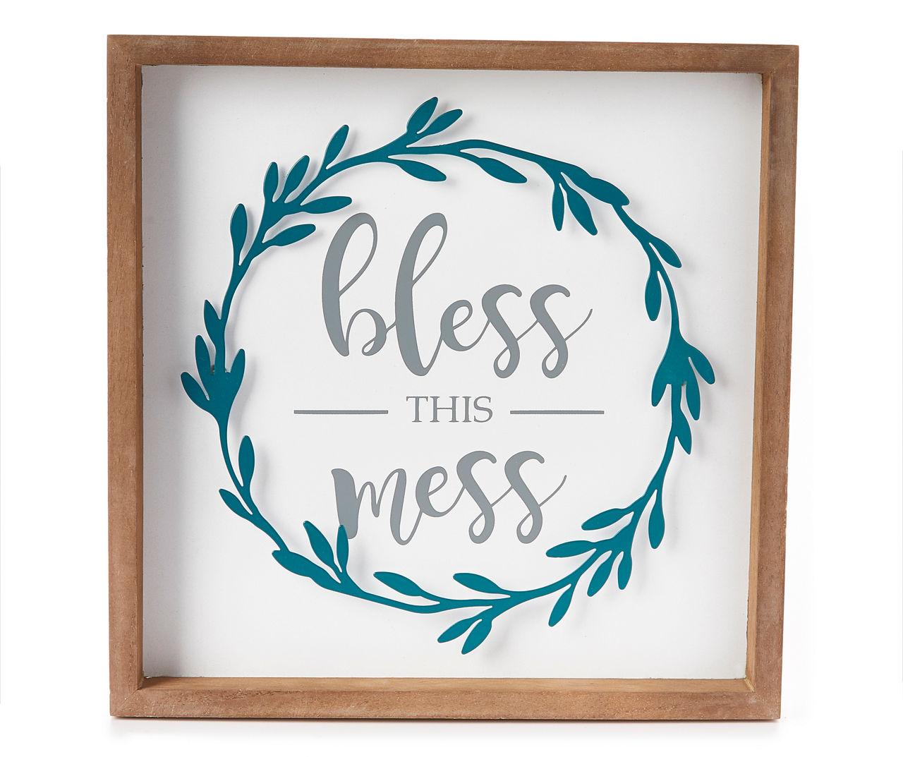 "Bless This Mess" Wreath Framed Plaque | Big Lots