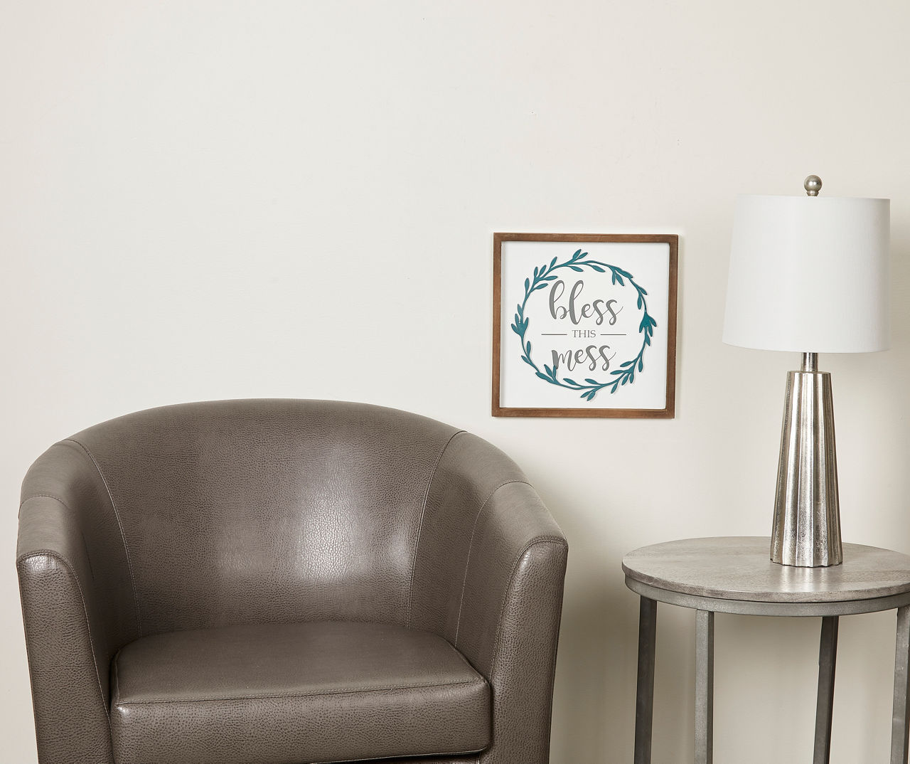 "Bless This Mess" Wreath Framed Plaque | Big Lots