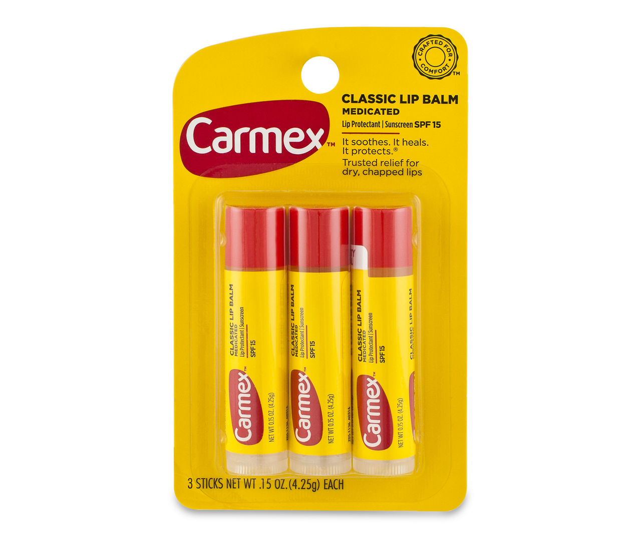 Carmex Original Medicated Lip Balm Stick, 3-Pack | Big Lots
