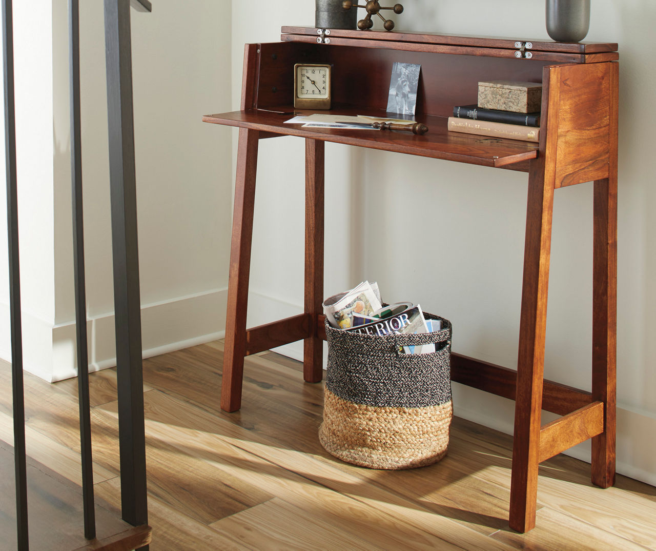 Signature Design By Ashley Trumore Medium Brown Secretary Style Console ...