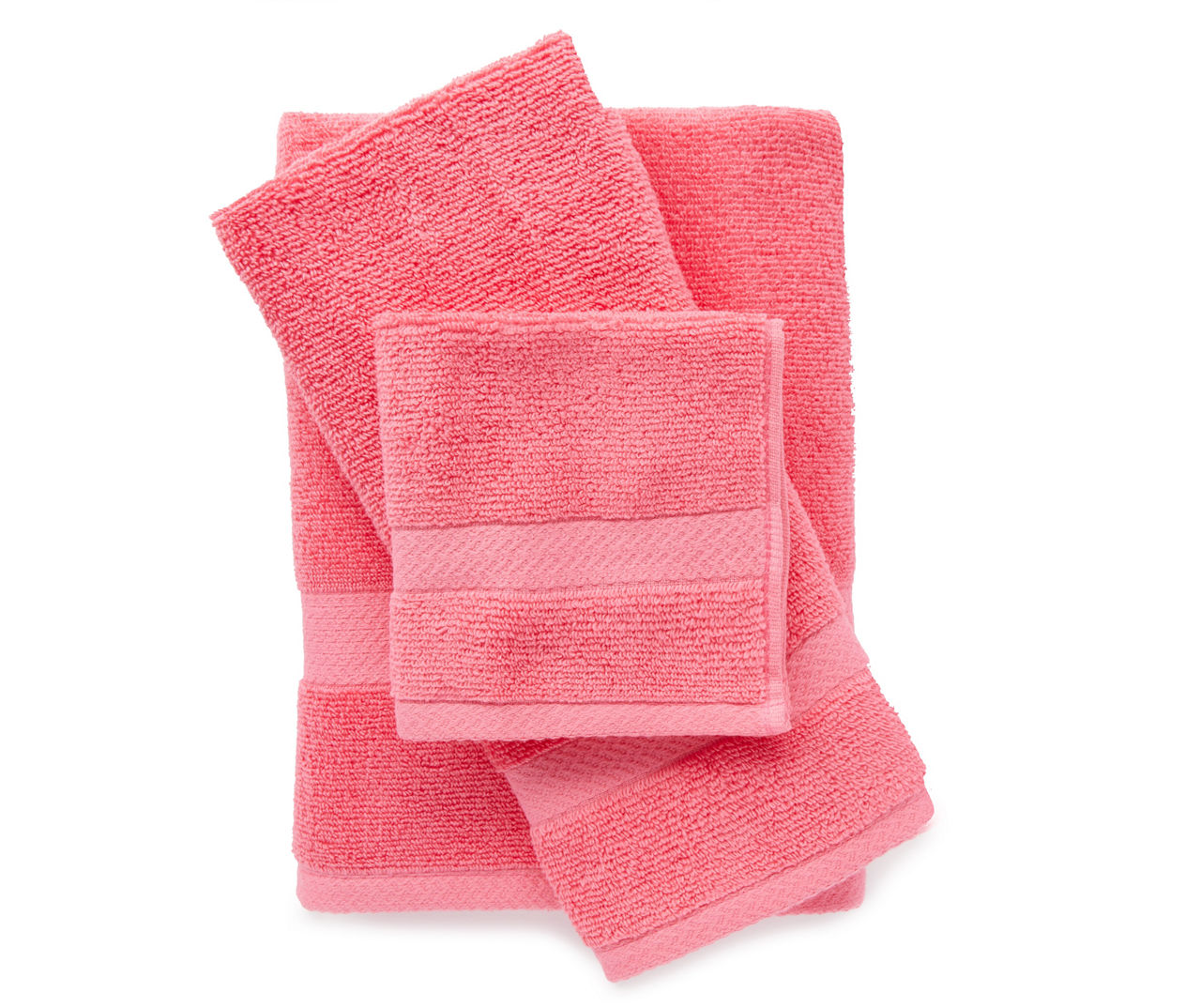 Just Home Pink Lemonade Wash Cloth | Big Lots