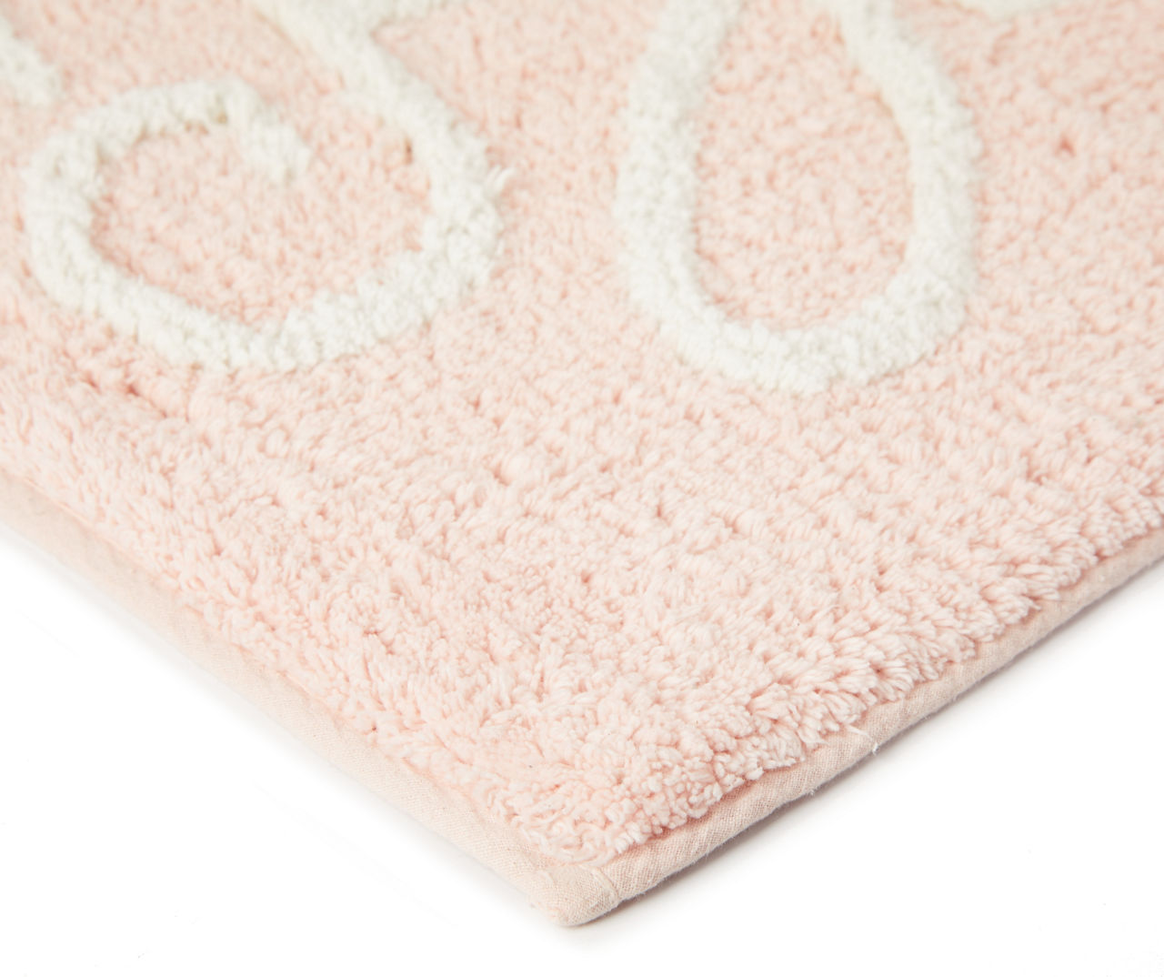 Just Home "Blessed" Pink Bath Rug | Big Lots