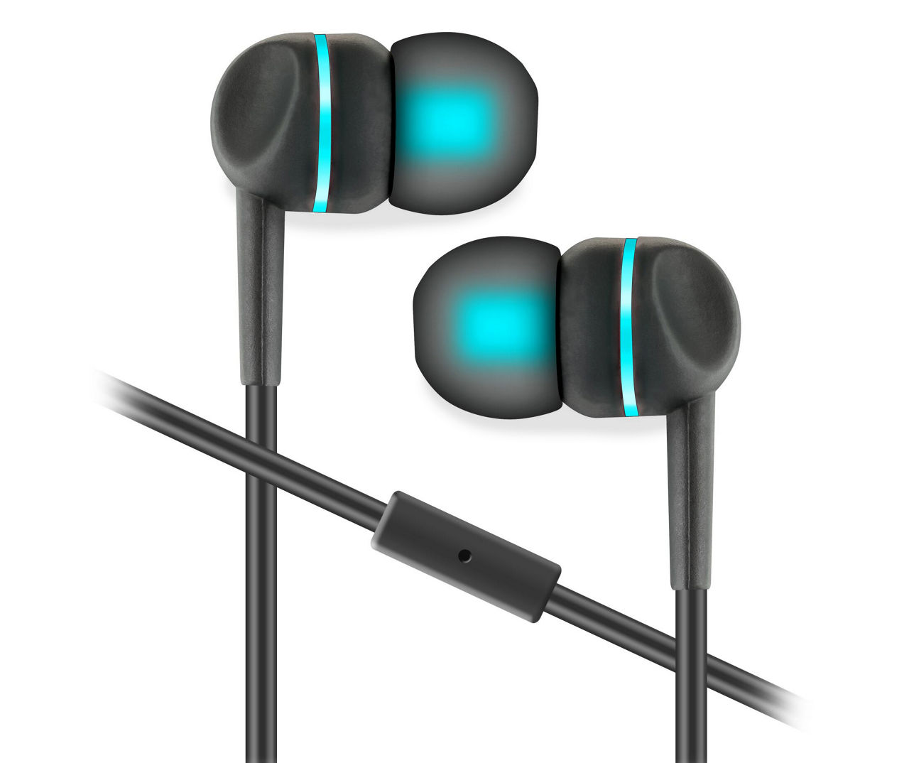 Sentry Pulse Teal Stereo Earbuds with Mic | Big Lots