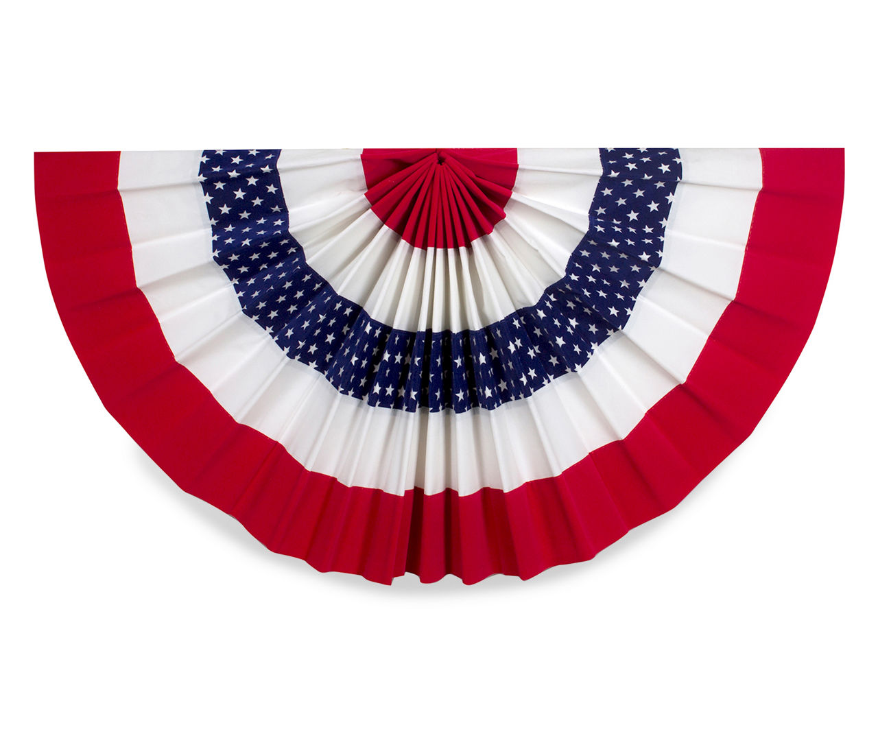 18" x 36" Red, White & Blue Flocked Bunting Fan Flag | Big Lots