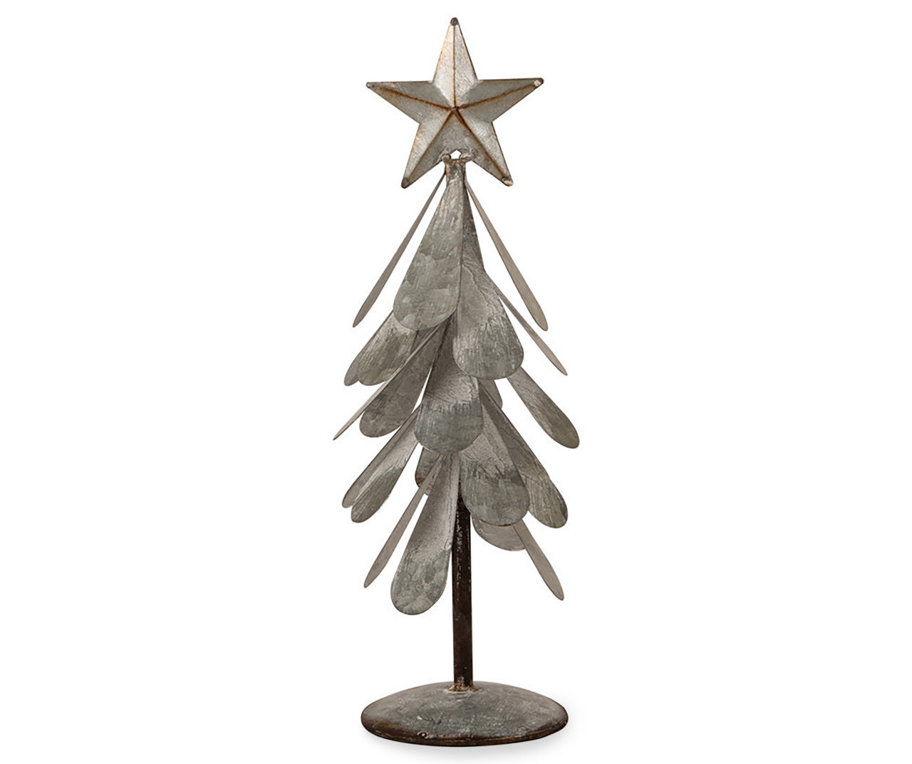 Glitzhome Galvanized Metal Christmas Tree Table Decor | Big Lots