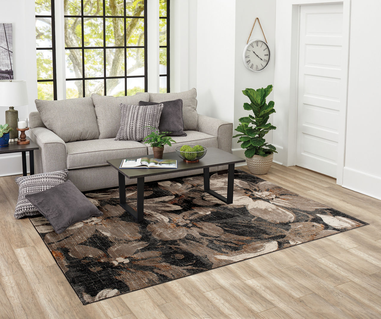 Broyhill Century Metallic Floral Area Rug, (5' x 7') | Big Lots