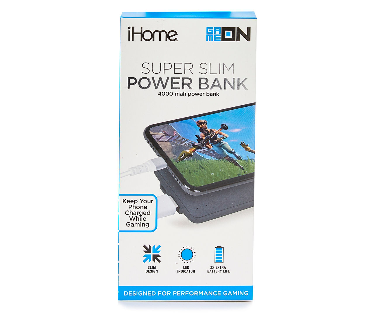 iHome Black Super Slim Gaming Power Bank | Big Lots