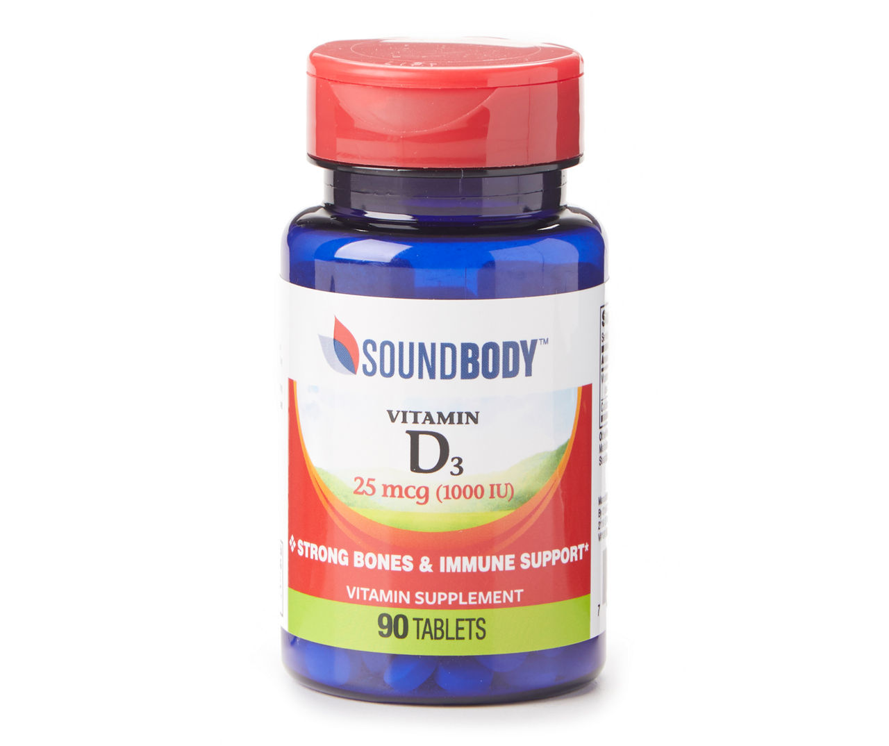 Sound Body Strong Bones & Immune System 25mcg Vitamin D3 Tablets, 90 ...