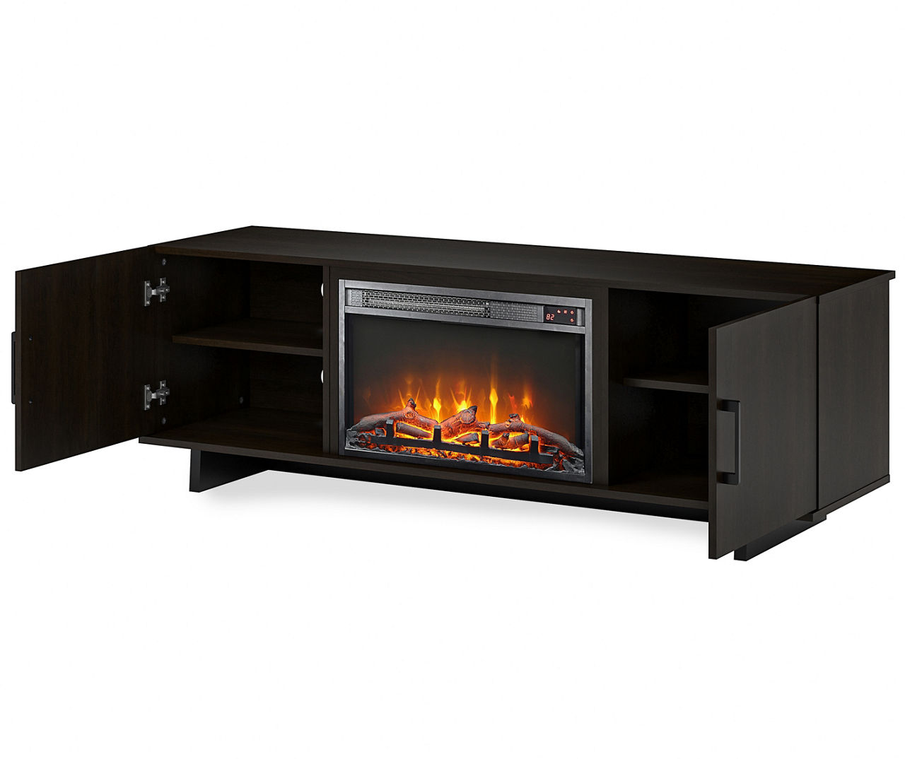 Ameriwood 60" Hyde Espresso Electric Fireplace Console | Big Lots