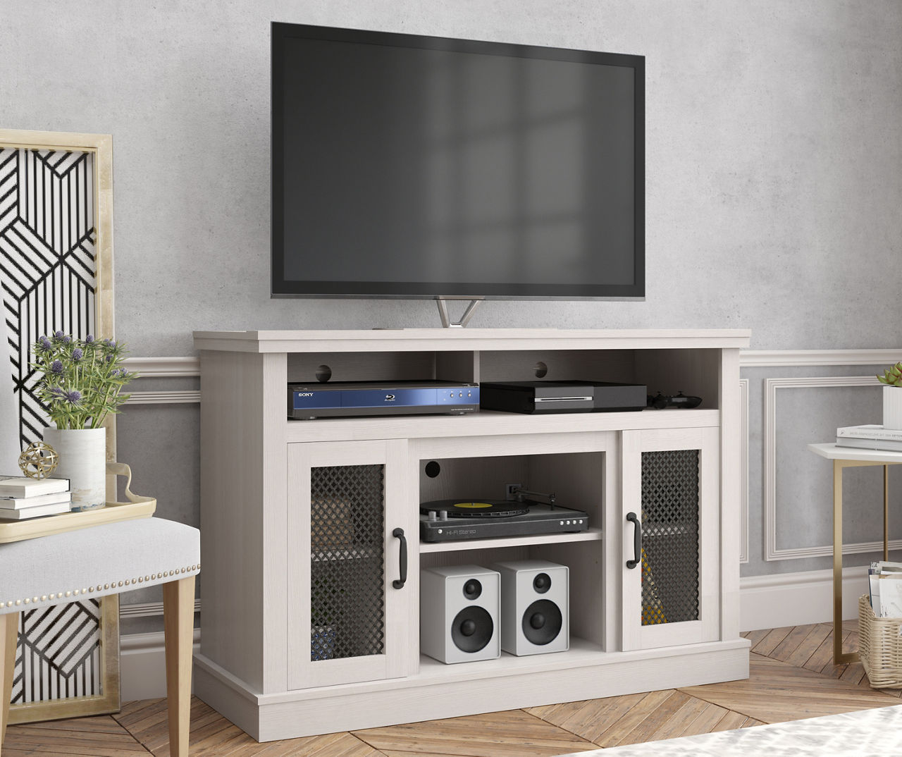 Ameriwood Garner Ivory Pine TV Stand | Big Lots
