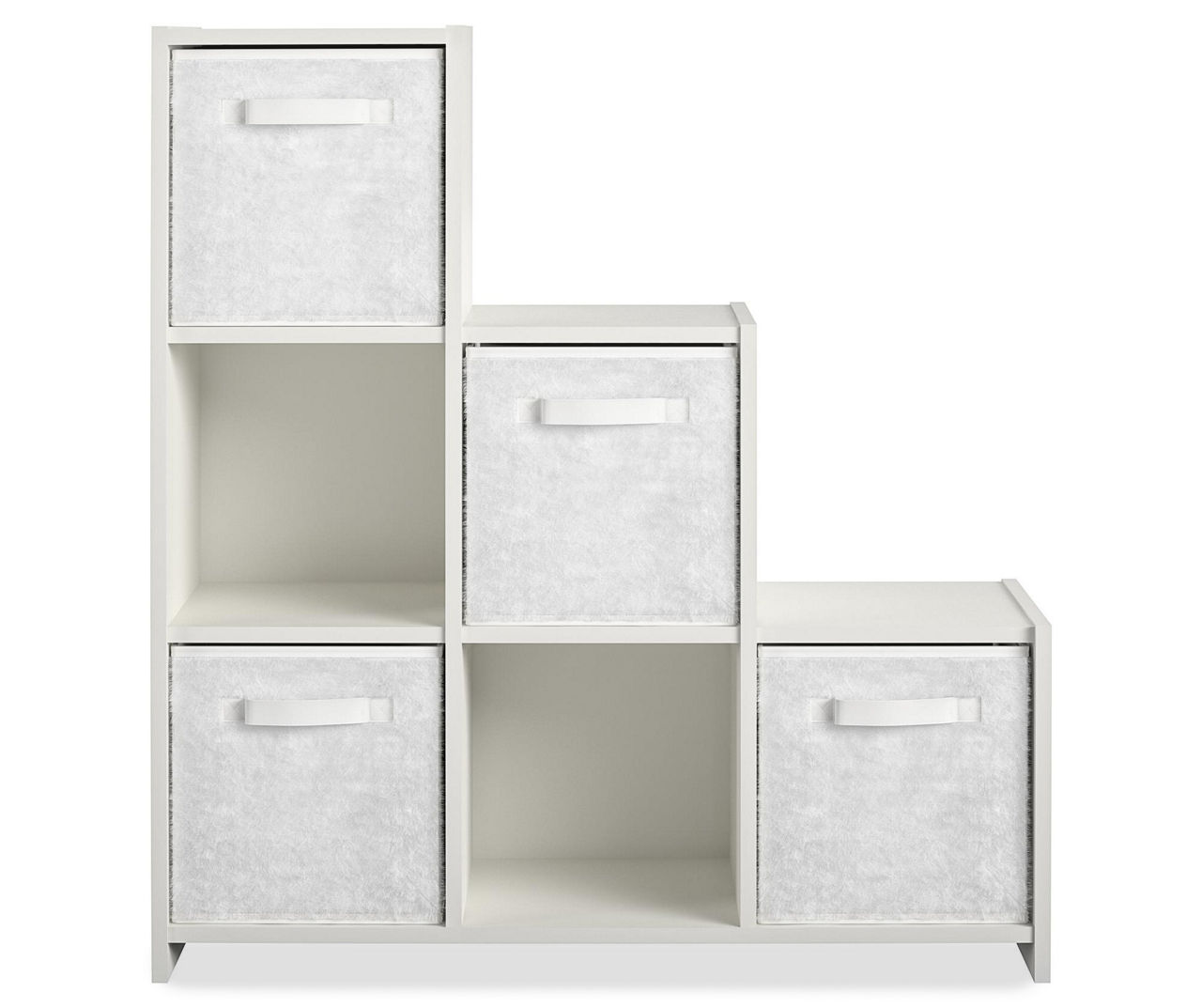 System Build White Stairstep 6-Cube Storage Organizer | Big Lots
