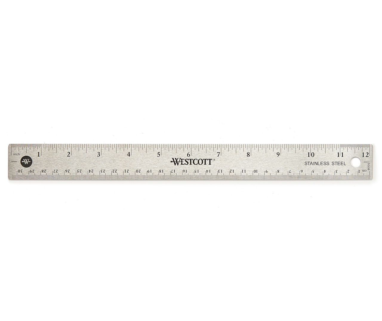 Westcott Stainless Steel 12" Ruler | Big Lots
